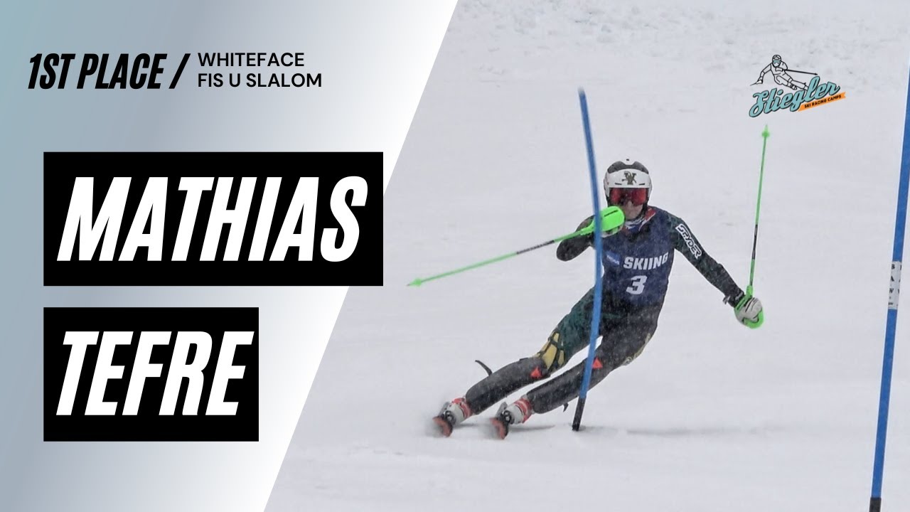 Mathias Tefre FIS U SL Whiteface 2/25/23 - YouTube