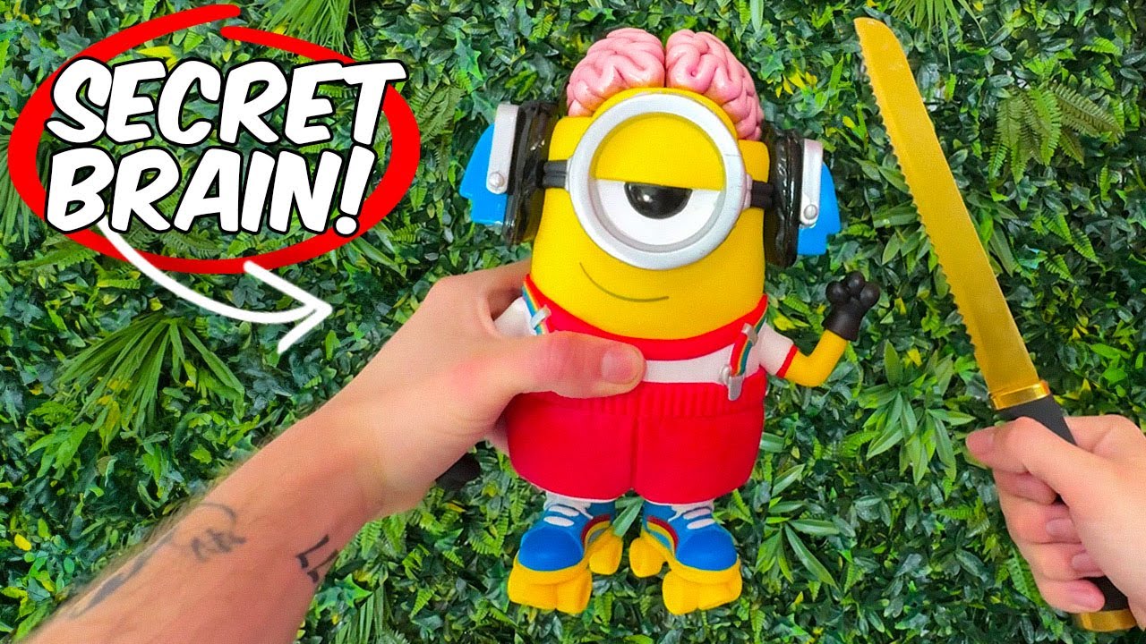 Secret Brain inside Minion Funkopop! - YouTube