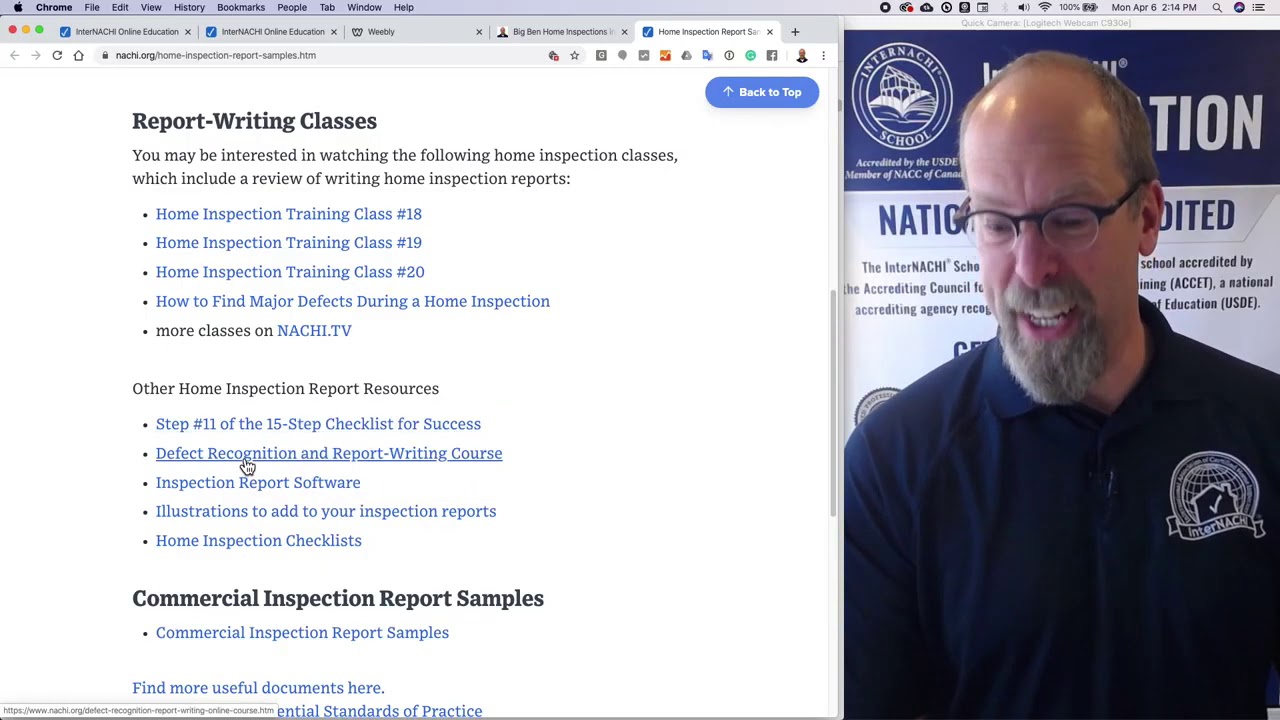 Master Class for Home Inspectors: Step 1, Compare Inspection Reports ...