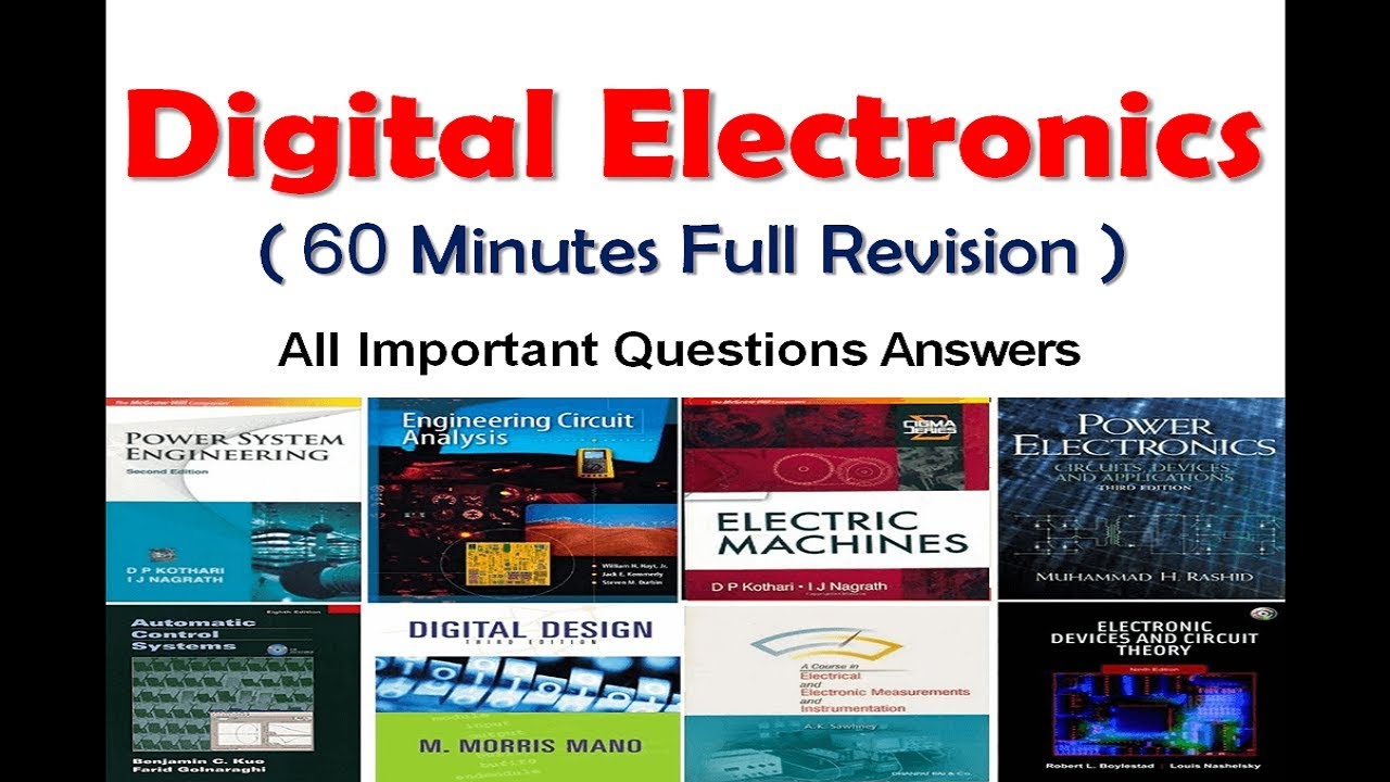 Digital Electronics revision in 60 minutes with most important ...