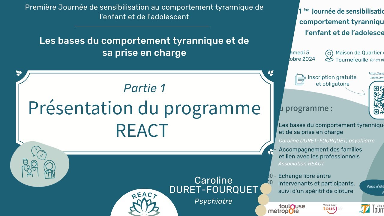 1 - Présentation programme REACT - Caroline DURET-FOURQUET - YouTube