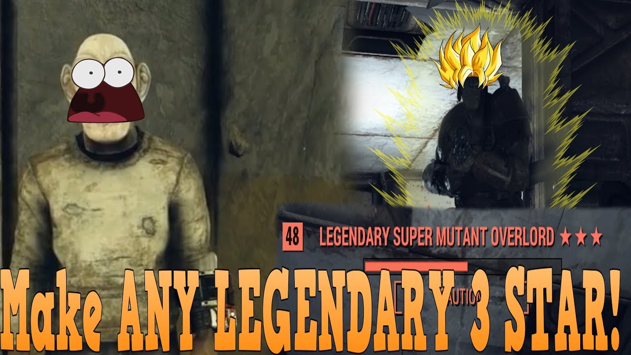 Make ANY 1 star Legendary INTO A 3 STAR!!!! Fallout 76 legendary ...