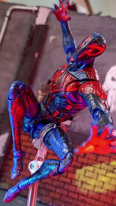 CT toys Spider-man 2099 poses y repaint #spidermanacrossthespiderverse - YouTube