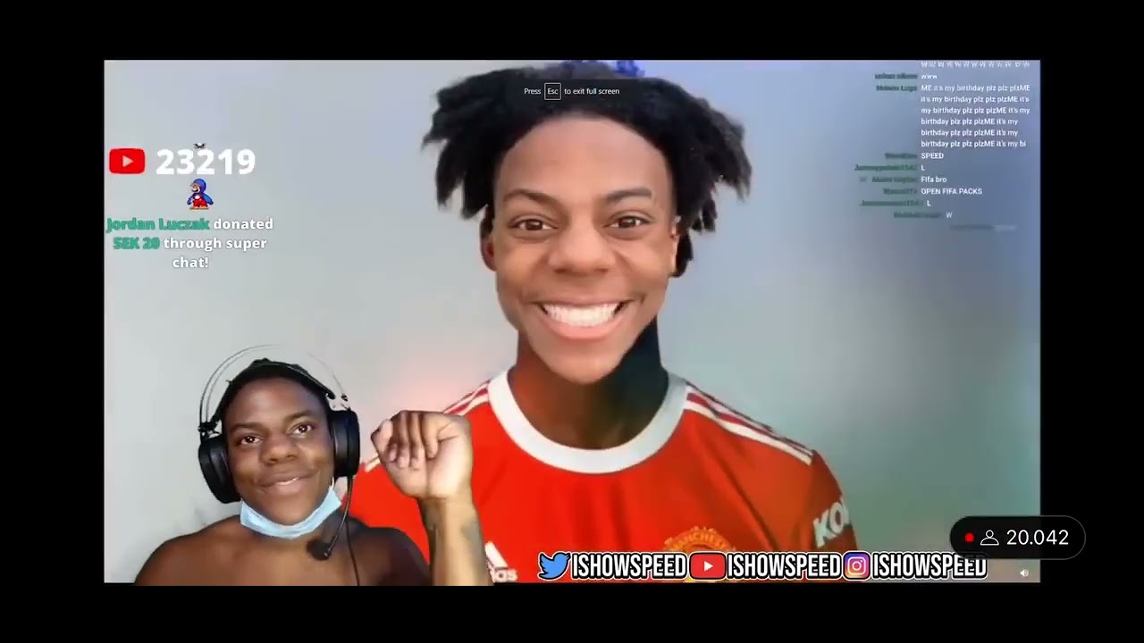 ISHOWSPEED OFFICIALLY SIGNS TO MANCHESTER UNITED - YouTube