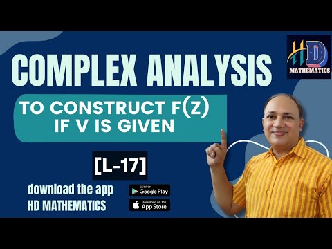 milne thomson method to construct analytic function if v is given ...