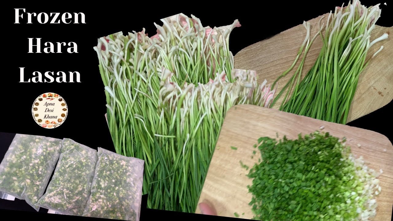 How to freeze hara lasan to used for whole year / lilu lasan / hara ...