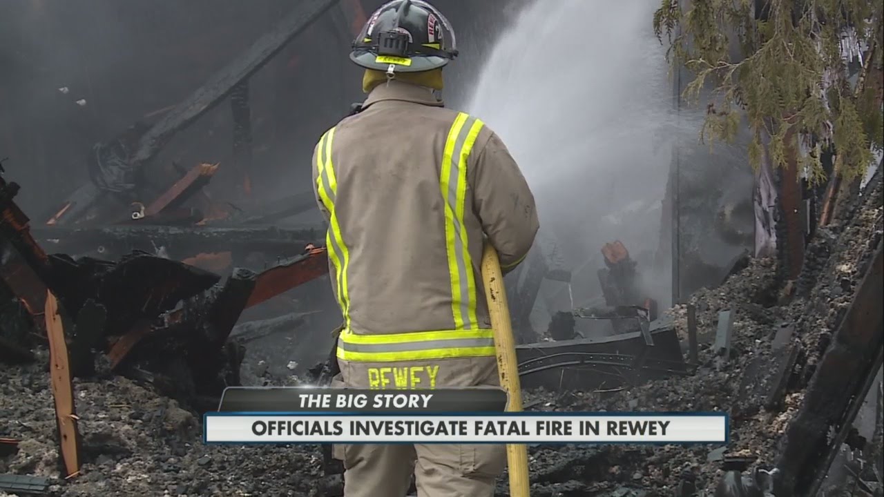 Officials Investigate Fatal Fire in Rewey - YouTube