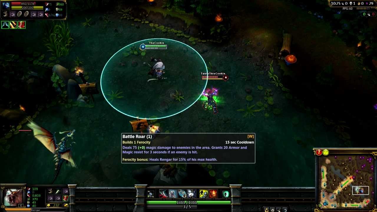 Rengar Abilities - Rengar Gameplay and Bonetooth Necklace - YouTube