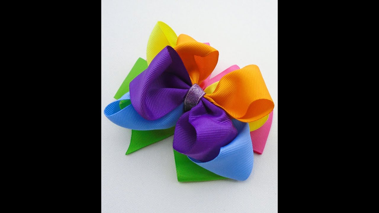 Hair bow tutorial simply2cute.com. How to make a ribbon hair bow easy ...