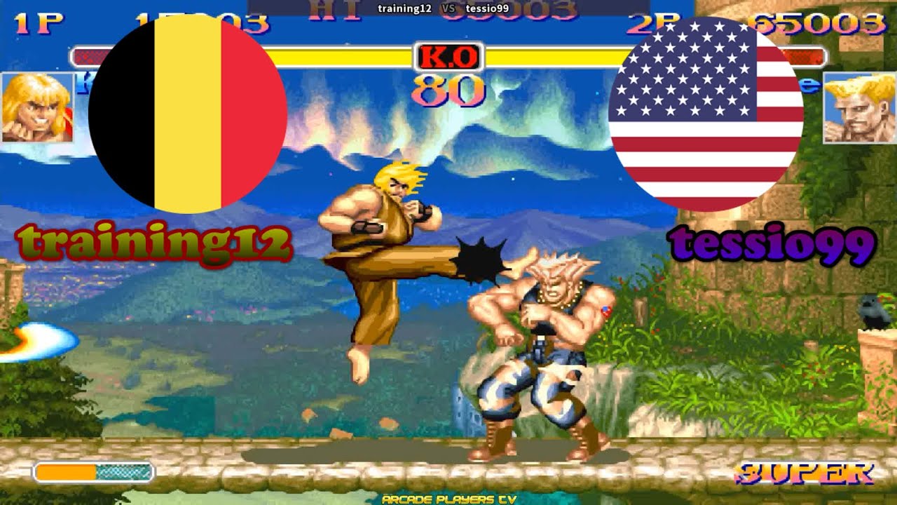 超级街霸2X training12 (Belgium) vs tessio99 (Usa) Super Street Fighter 2 ...