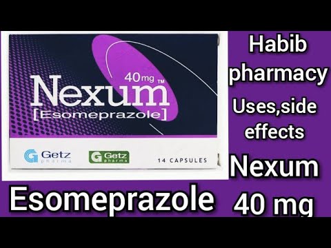 Nexum 40 mg esomeprazole uses - YouTube