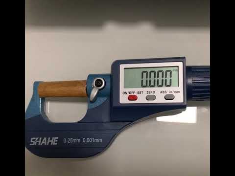 Micrometro Digital Shahe 0 a 25mm Alta Qualidade (0,001mm)