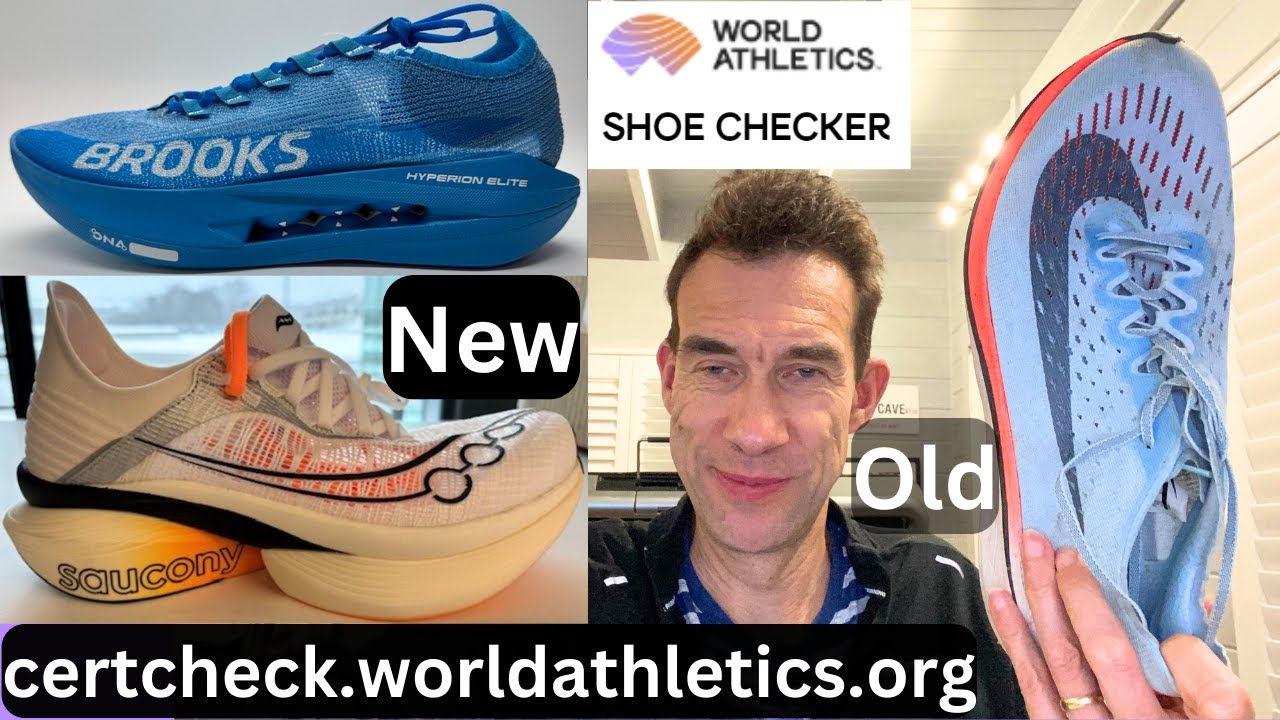 World Athletics Shoe Checker - what new shoes can we see ? - YouTube