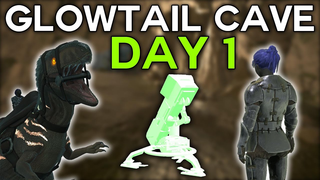 DUO Claiming Glowtail Cave Day 1! - ARK PvP - YouTube