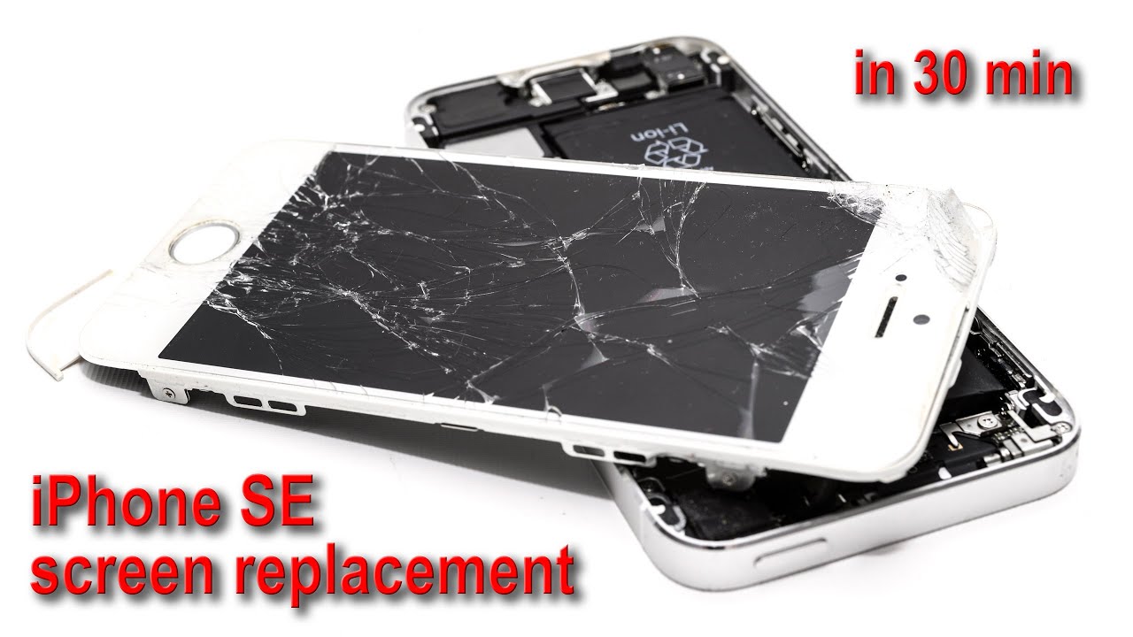 iphone se screen replacement - YouTube