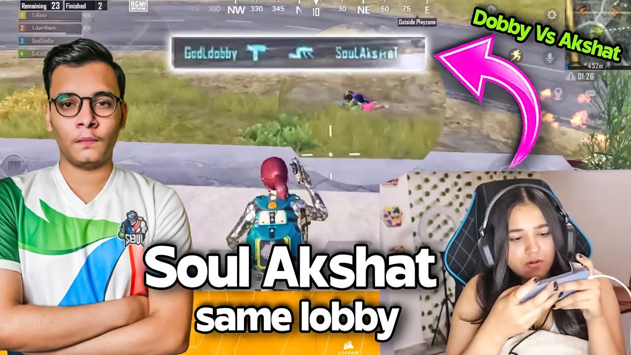 SOUL AKSHAT & GODL DOBBY SAME LOBBY 😳 DOBBY VS AKSHAT 1V1 🔥⚡ - YouTube