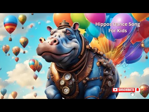 Hippos Dance Song ~ Hippos Funny Dance song for kids ~ Hippopotamus ...