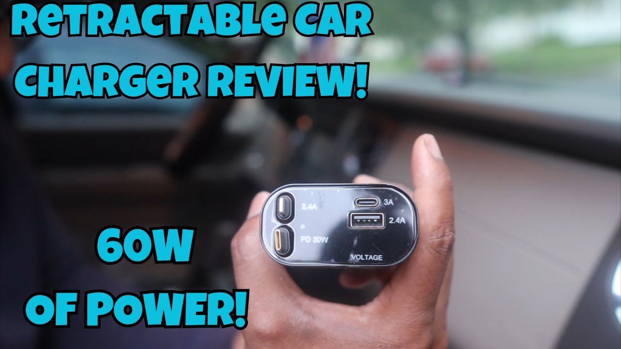 Retractable Car Charger REVIEW! - YouTube