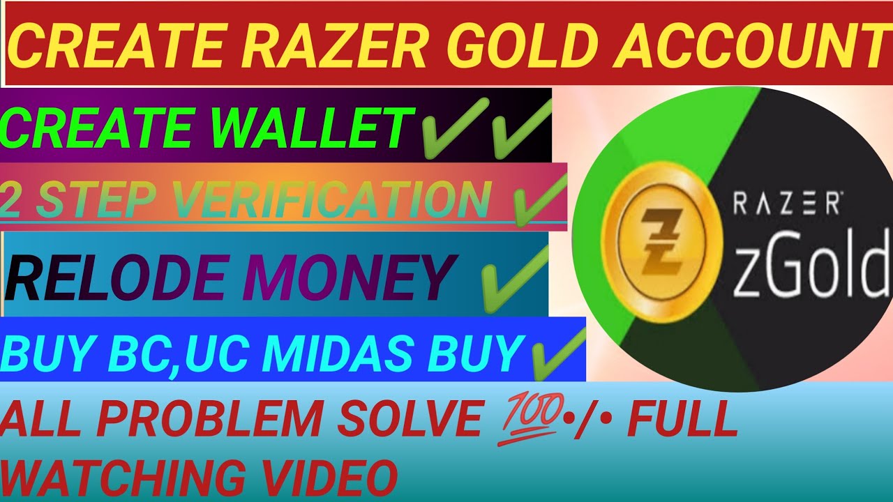 How to create razer gold account 2021/RAZER GOLD ACCOUNT kaise banaye ...