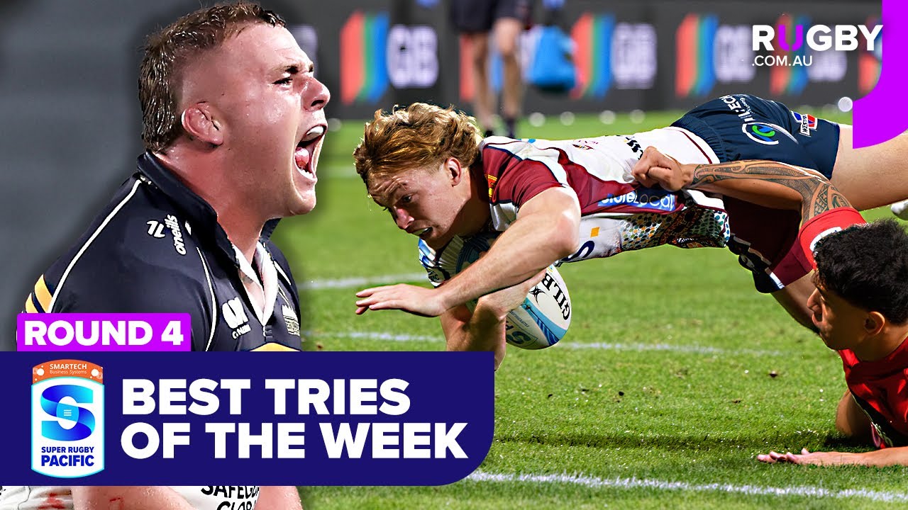 Best Tries Of The Week - Round 4 | Super Rugby Pacific 2025 - YouTube