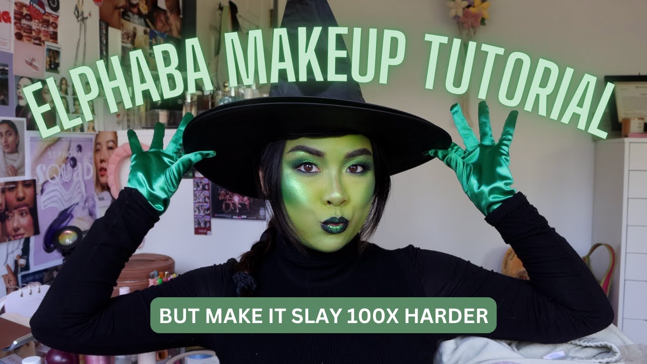 yassified elphaba makeup tutorial - YouTube