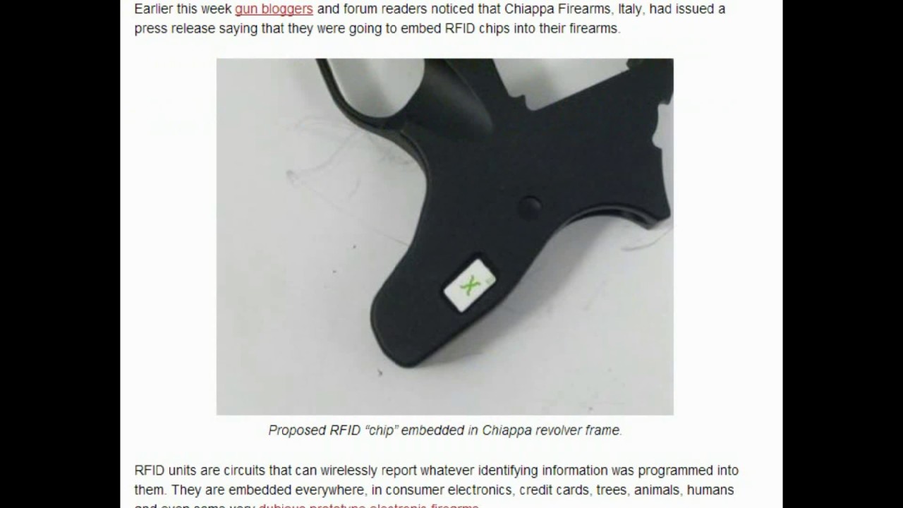 Beware Your gun might have a chip in it RFID smart - YouTube