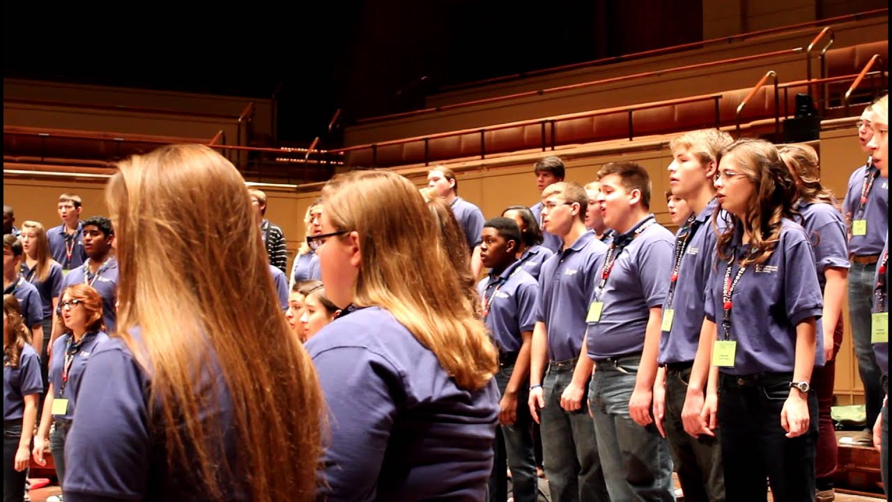 ACDA 2013 IYC Rehearses in Meyerson Hall, She Walks in Beauty - YouTube