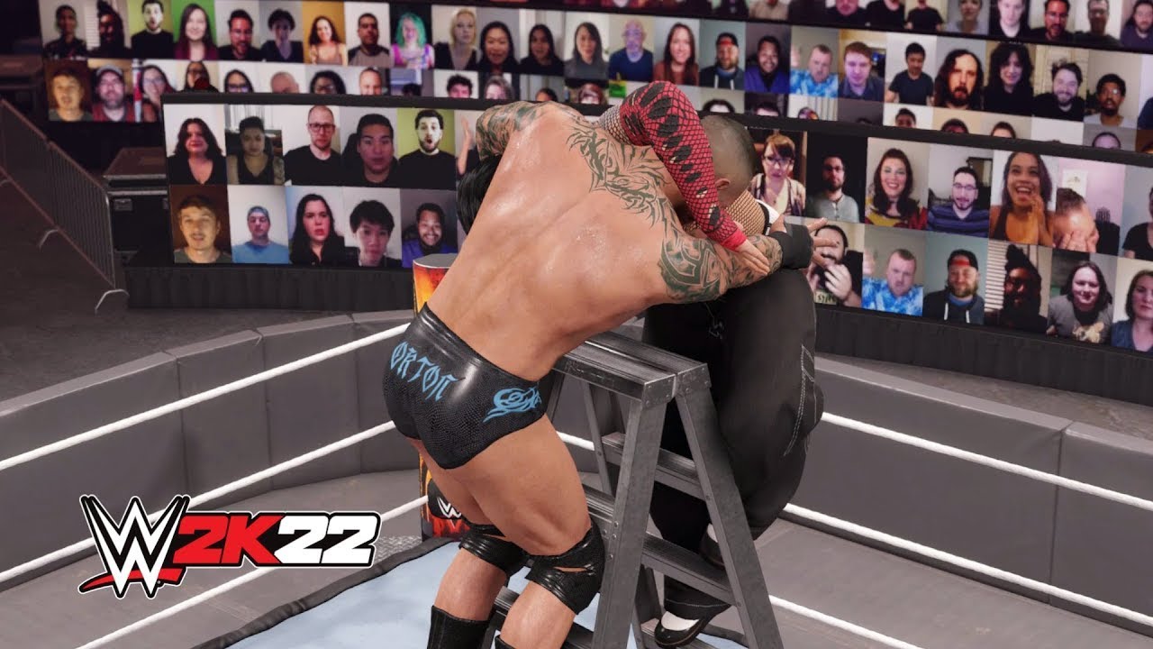 Wwe 2k22 Insane Ladder Suplex Onto Ladders Youtube