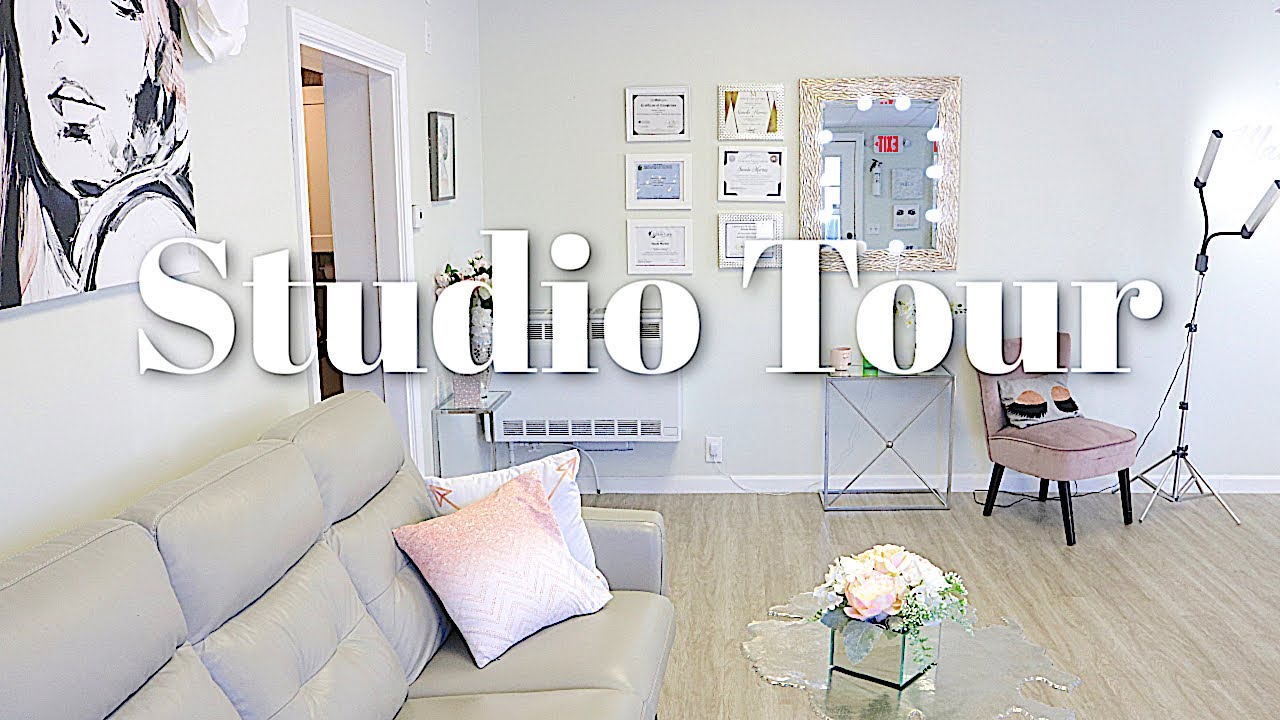 Studio Tour. Microblading and Eyelash extensions - YouTube