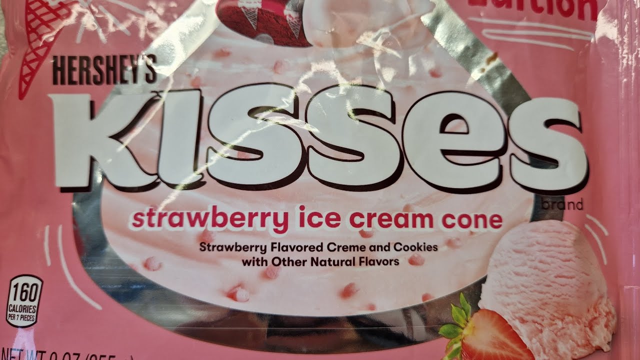 Hershey's Kisses Strawberry Ice Cream Cone. Limited Summertime Edition ...