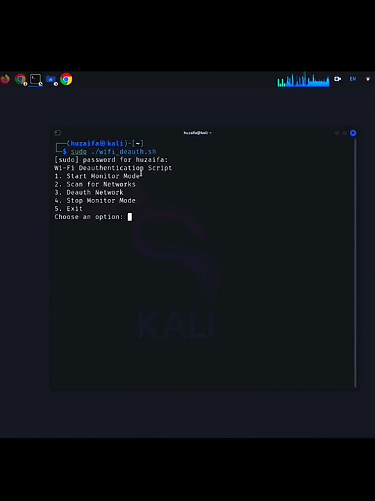 Automate Wi-Fi Deauthentication: Bash Script Tutorial(Aircrack-ng) #shortsvideo #shorts # ...