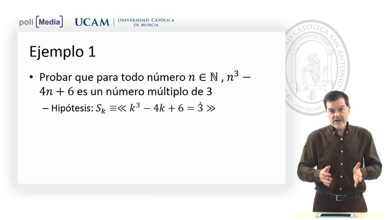 Matemática Discreta - Inducción matemática. Ej.1 - Jesús Soto - YouTube