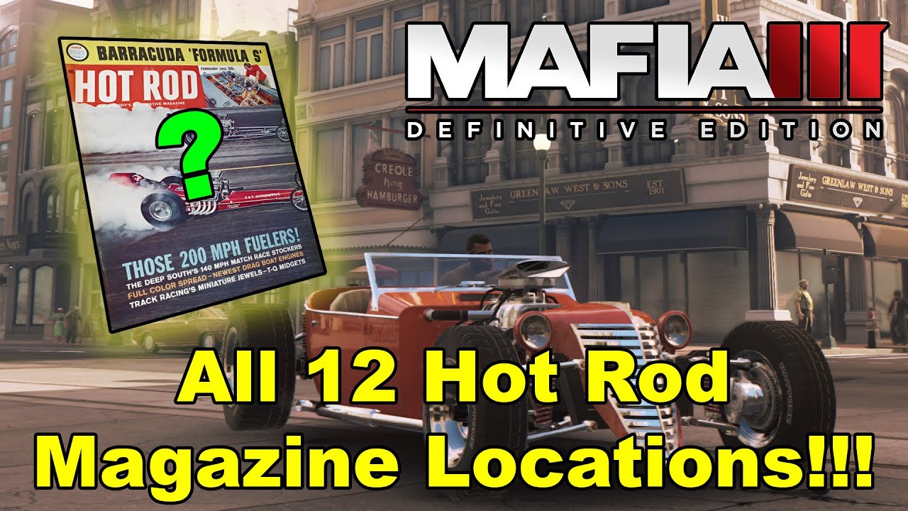Mafia 3 - All Hot Rod Magazine Locations - YouTube