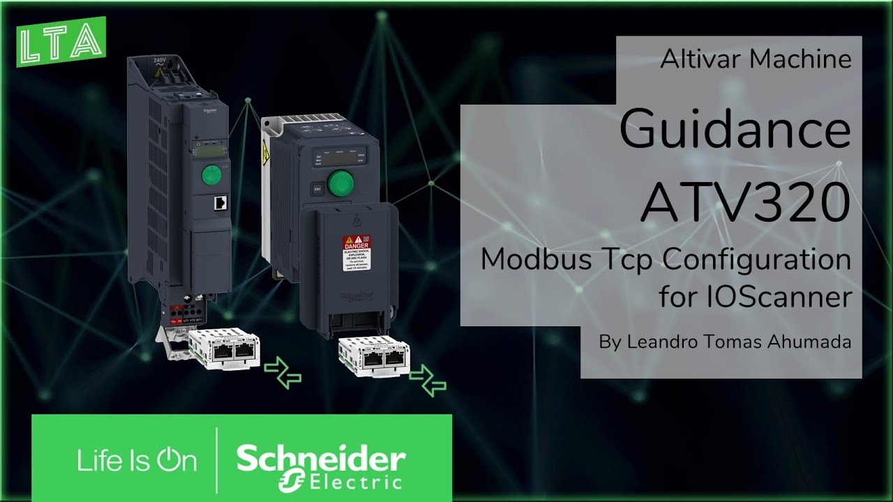 ATV320 - How to - Configuration ATV for Modbus Tcp IOscanner - YouTube