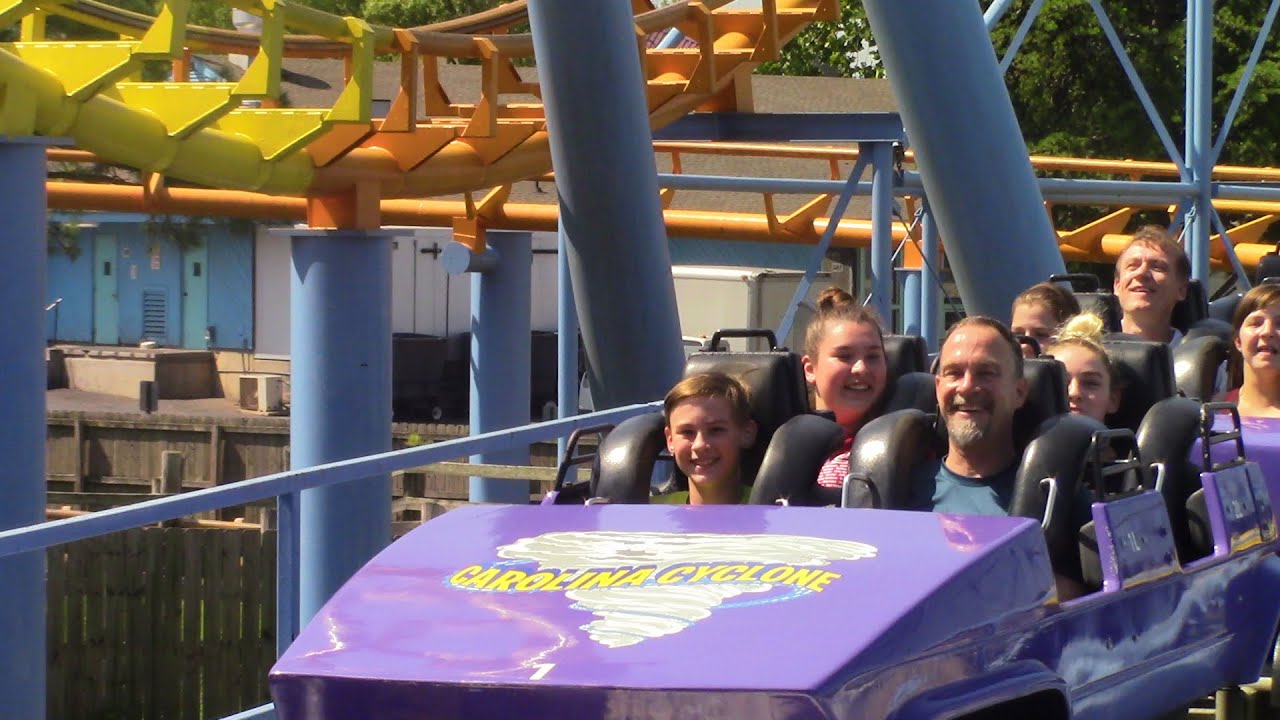 Carolina Cyclone Off Ride Carowinds 2019 - YouTube