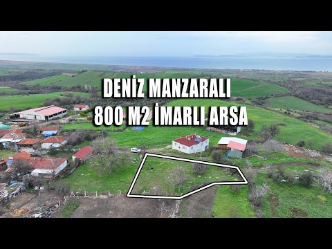 2130- Gönen Kınalar'da Deniz Manzaralı 800 m2 İmarlı Arsa