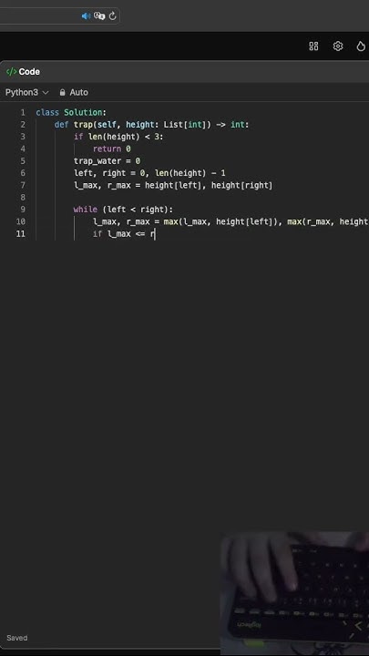 Leetcode #42: Trapping Rain Water - YouTube
