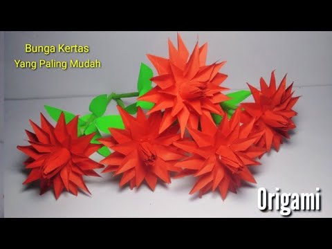 Tutorial Membuat Bunga Simpel Mudah Cantik | DIY Paper Flower | Paper ...