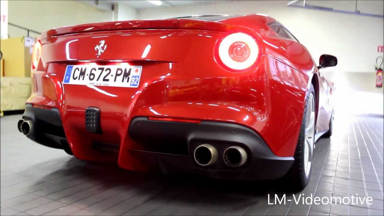 Brand new Ferrari F12 Berlinetta startups, loud sound and revs (HD ...