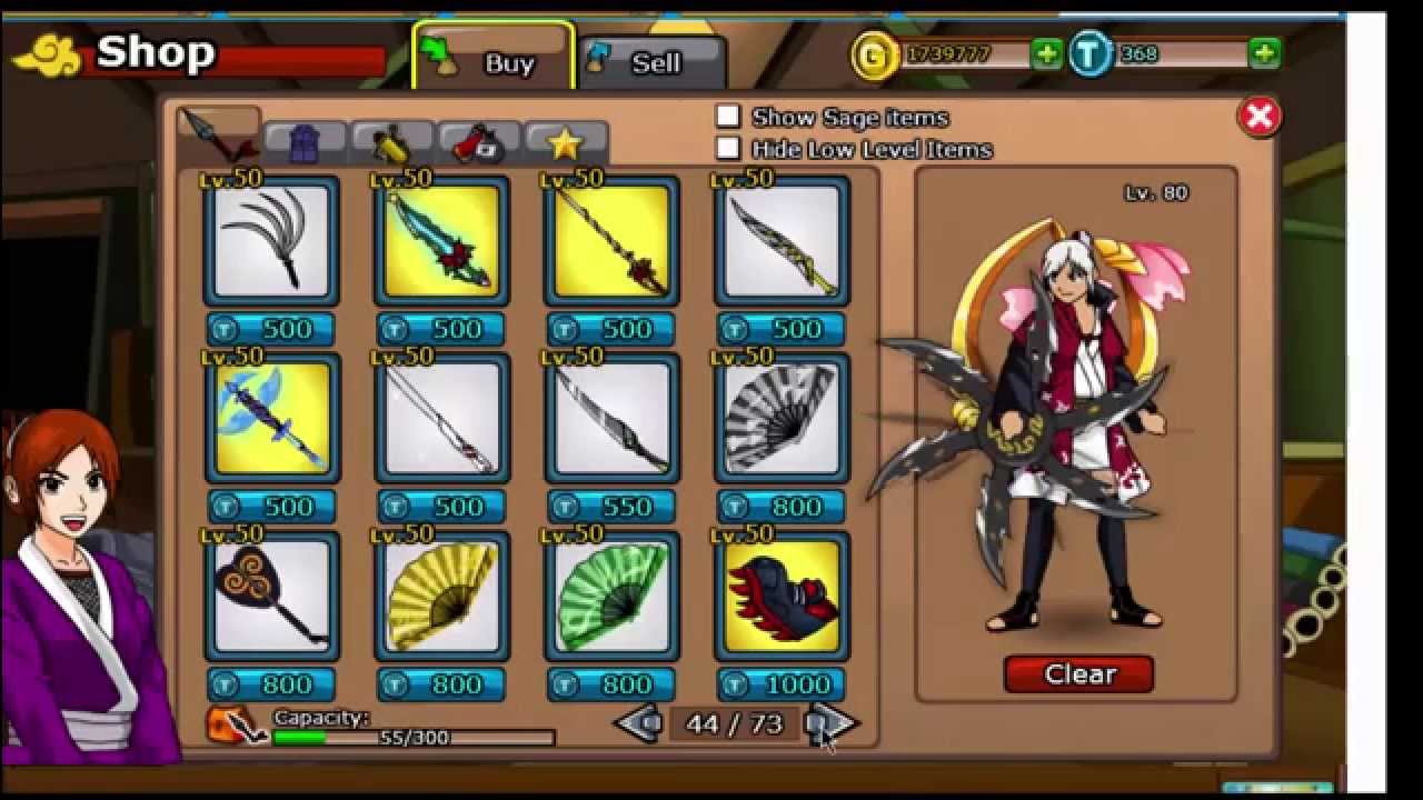 Ninja Saga All Weapons (2009-2015) - YouTube