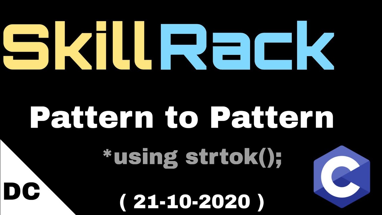 skillrack daily challenge | Pattern to Pattern | 21-10-2020 - YouTube