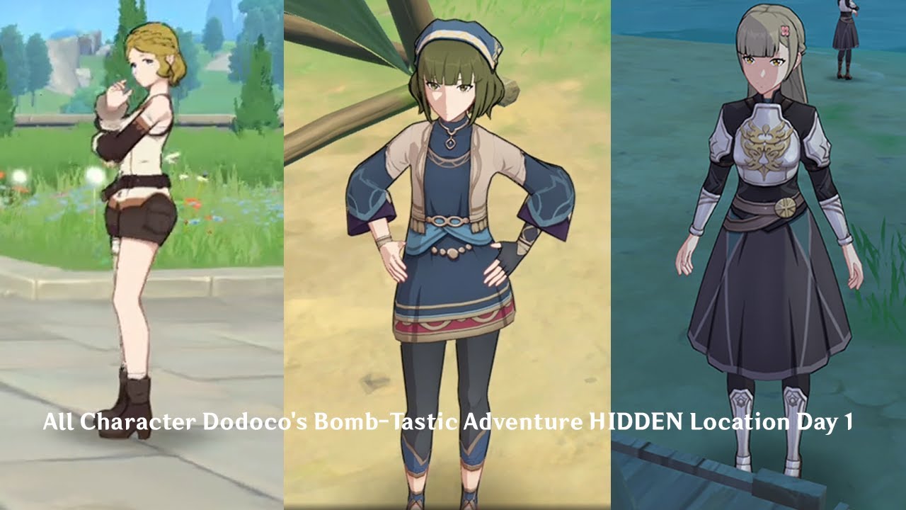 All Character Dodoco's Bomb-Tastic Adventure HIDDEN Location Day 1 ...