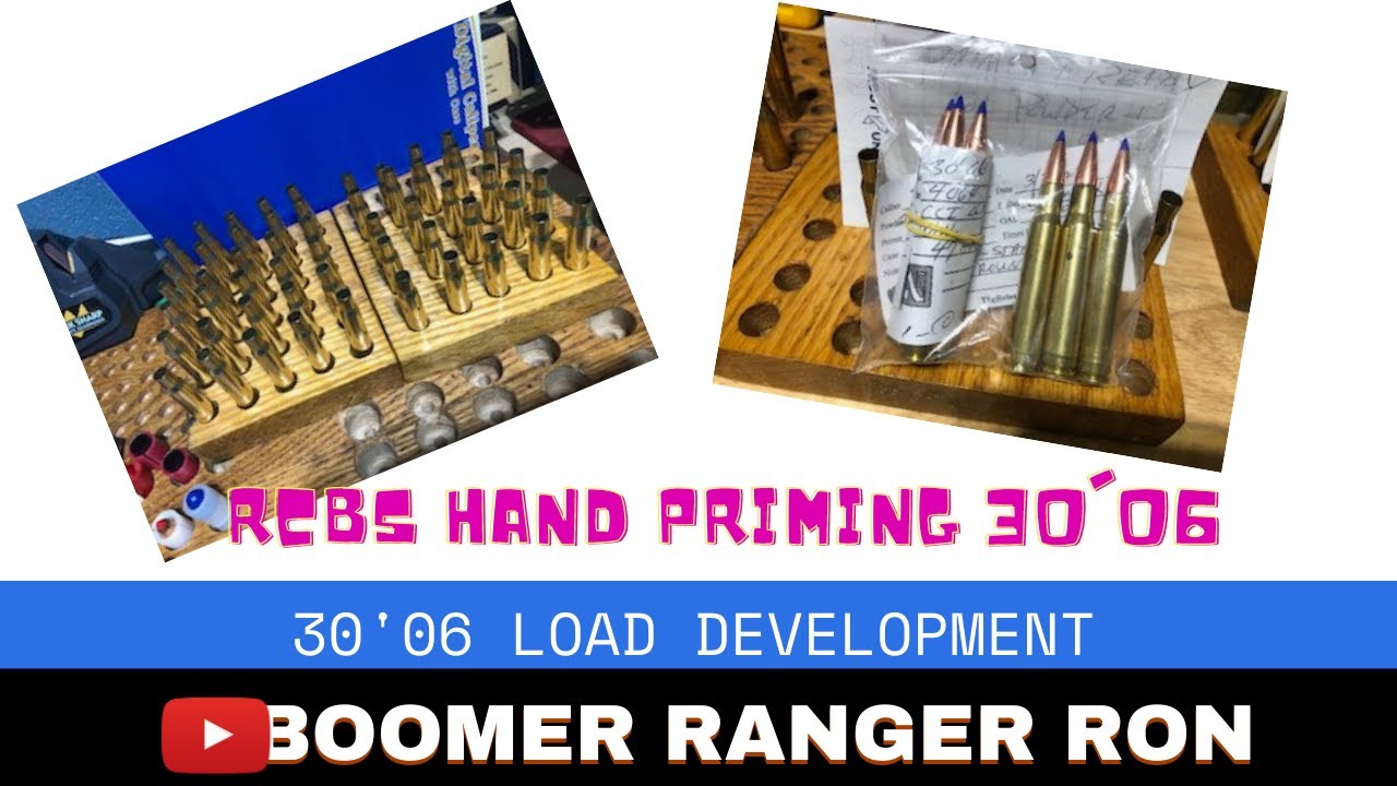 RCBS Manual Priming for 30'06 Load Development - YouTube