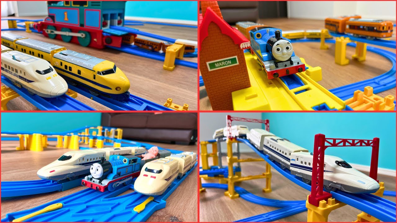 Plarail: Thomas, Shinkansen, and japanese trains running scenes ...