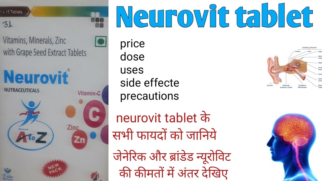 Neurovit | neurovit capsules | multivitamin tablets - YouTube