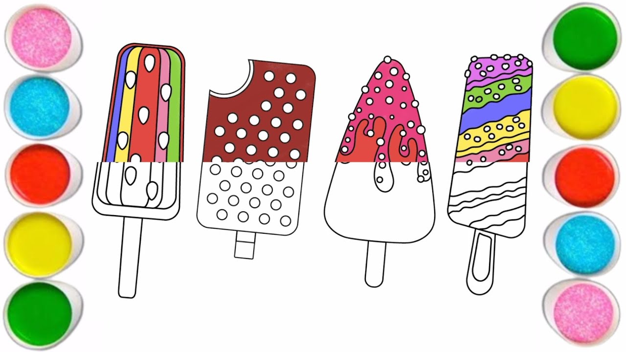 BELAJA MEWARNAI ES KRIM (HOW TO DRAW) - YouTube