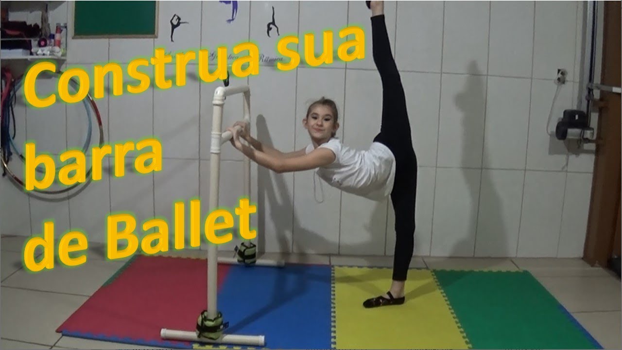 078. Como fazer (construir) barra de Ballet - How to build Ballet bar ...