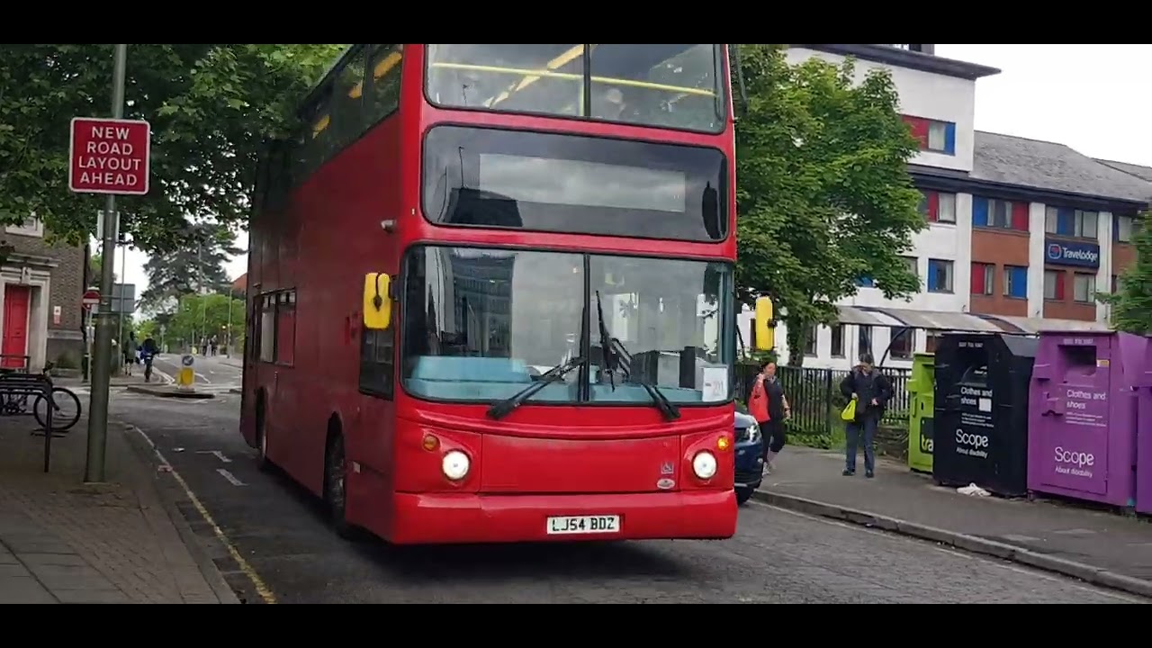 Here is the Red Trident Rail replacement bus in Woking Train station ...