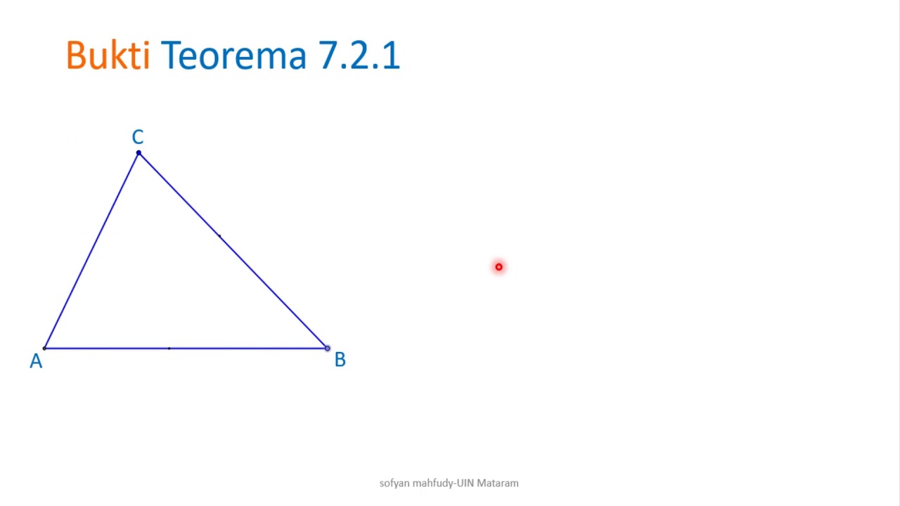 Geometri 14.a: Pembuktian tiga garis bagi sudut pada sebuah segitiga ...