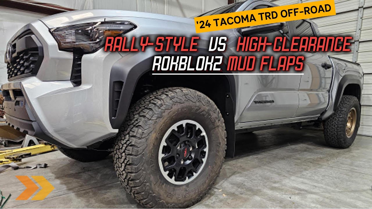 2024+ Toyota Tacoma Mud Flap Comparison | Rokblokz Rally vs High ...
